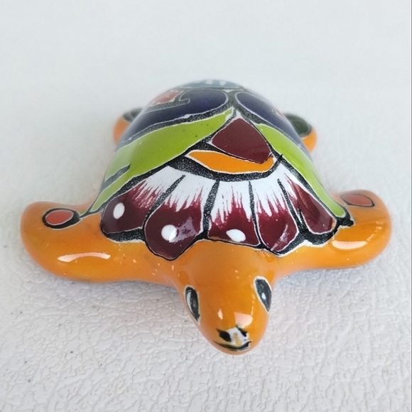 Talavera | Accents | Talavera Mini Sea Turtle Wall Hanging Orange Folk ...